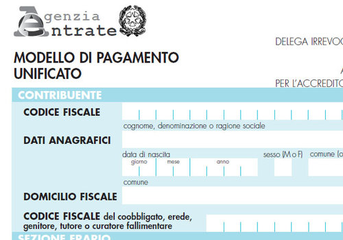 Modello di pagamento F23 editabile