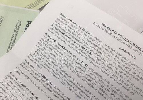 Modulo comunicazione dati conducente per decurtazione punti patente: Word