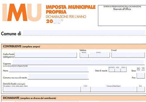 Modello dichiarazione IMU 2022 editabile