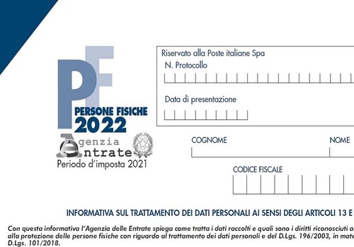 Modello redditi Persone Fisiche 2022 Modello redditi Persone Fisiche 2022