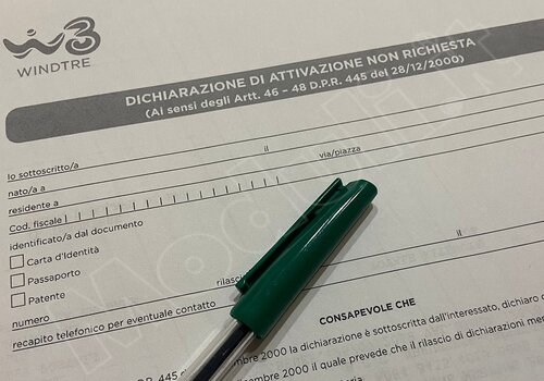 Modulo disconoscimento Windtre: PDF